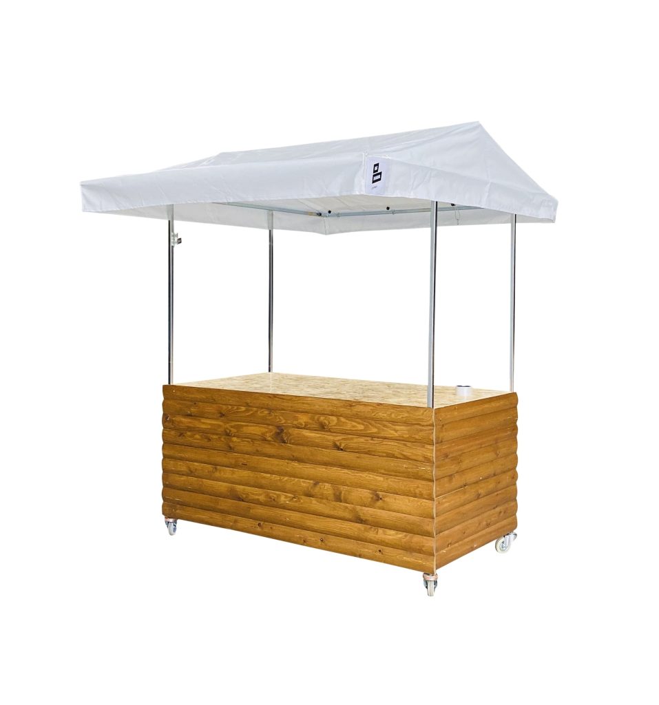 Mobile Wooden Market Stall (flat pack) | Big Kahuna
