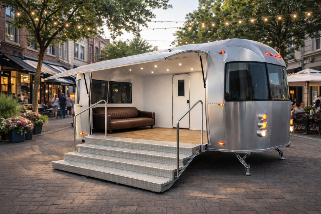 Vintage Airstream Trailer Hire | Promotional Event & Activation Unit ...
